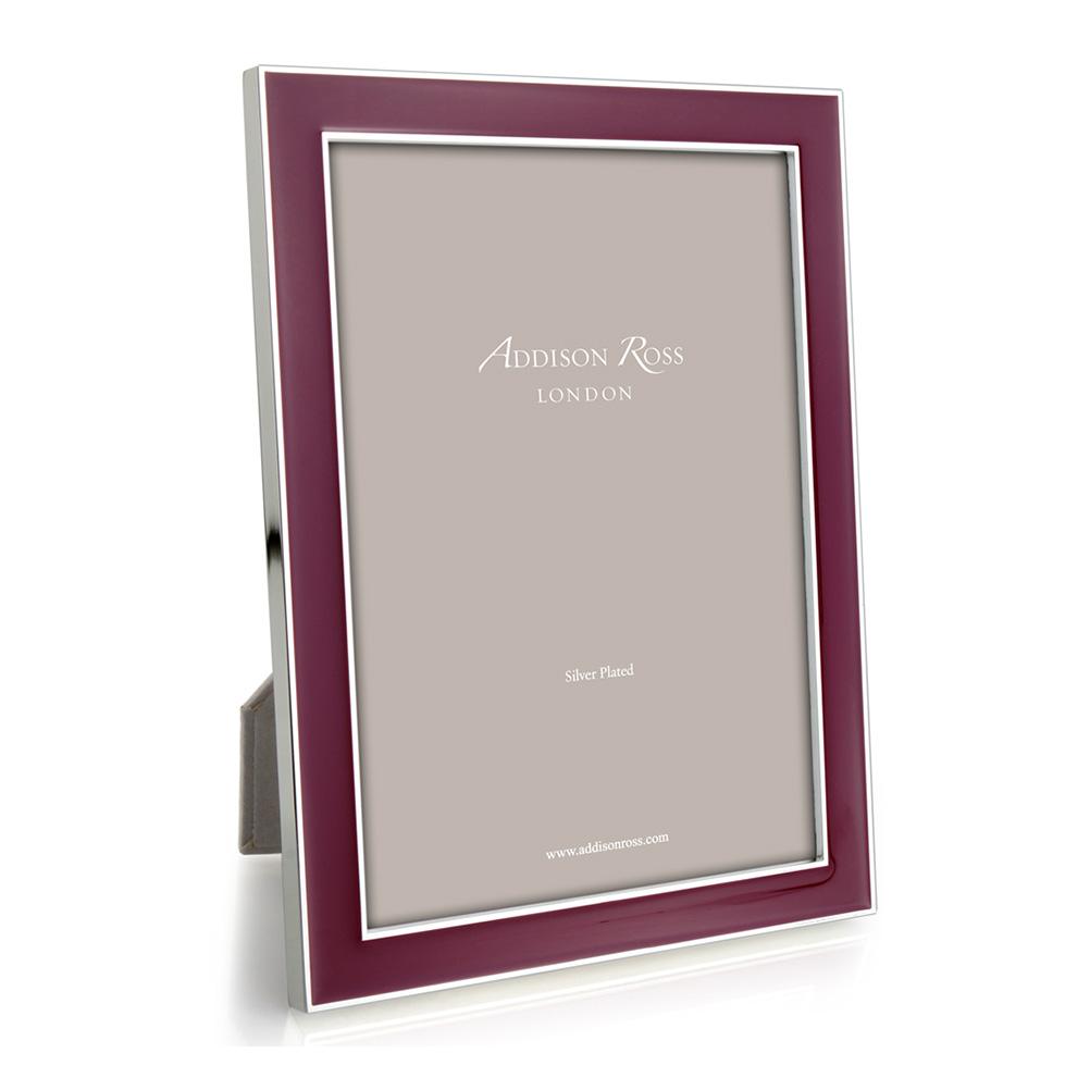 Plum Enamel & Silver Frame – Addison Ross Trade UK